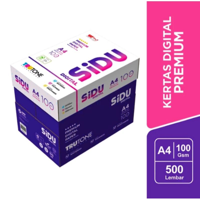 Hvs SIDU PREMIUM A4 100 GSM PAPER 1 BOX CONTAINS 4 RIMS | Shopee Malaysia