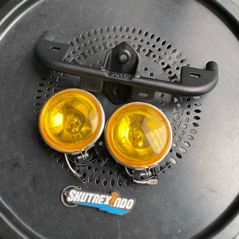 Fog Lamp + Bull Bar Soca Black Vespa Sprint Primavera Package | Shopee ...