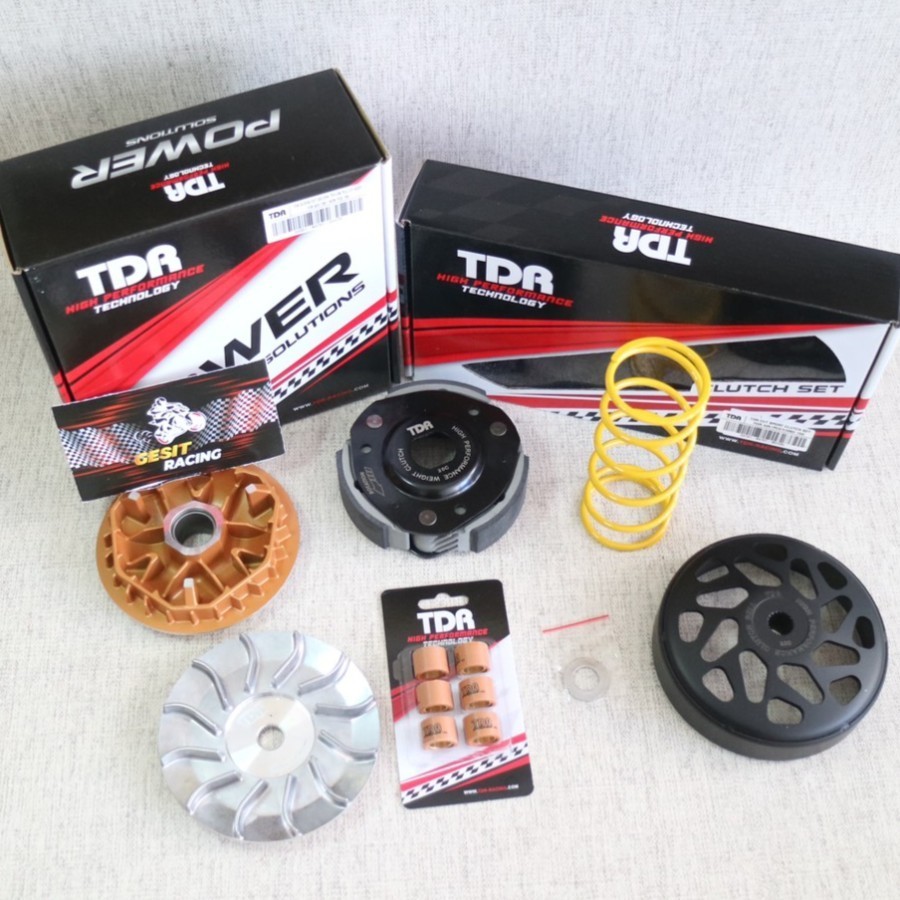 Cvt ADV Upgrade Package 160-PCX 160 TDR Double Lining-Roller-PulleyGold ...