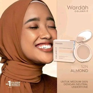 Wardah Colorfit Velvet Powder Foundation Refill - Compact Powder With ...