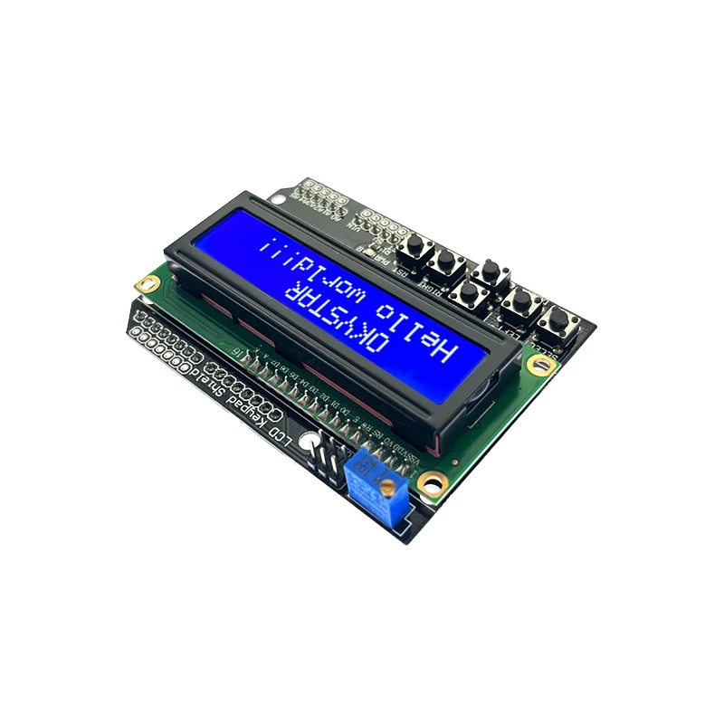Keypad LCD 1602 16X2 BLUE BACKLIGHT SHIELD FOR ARDUINO UNO MEGA ...