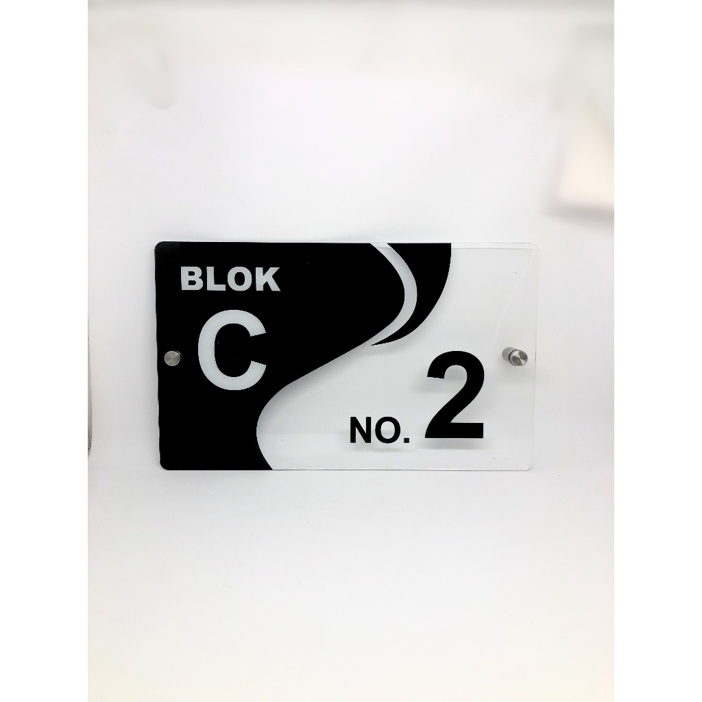Custom uv laser cut Clear Acrylic Home Address Board | Shopee Malaysia