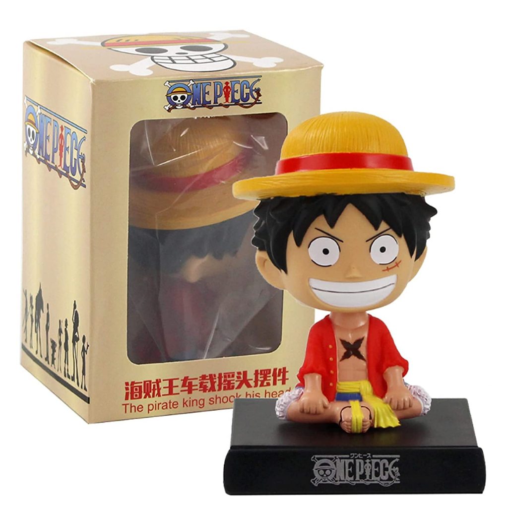 Action Figure Monkey D Luffy Car Display/Luffy Bobble Head/Luffy Head ...