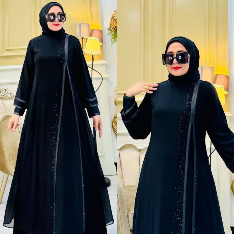 Abaya TURKEY DUBAI MUSLIMAH GAMIS Open Side | Shopee Malaysia