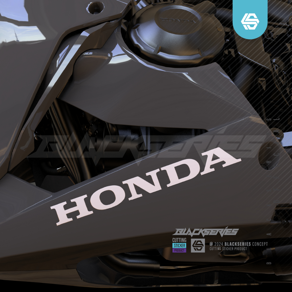 Cutting Sticker Honda Text | Motorbike sticker | Honda Logo Sticker ...