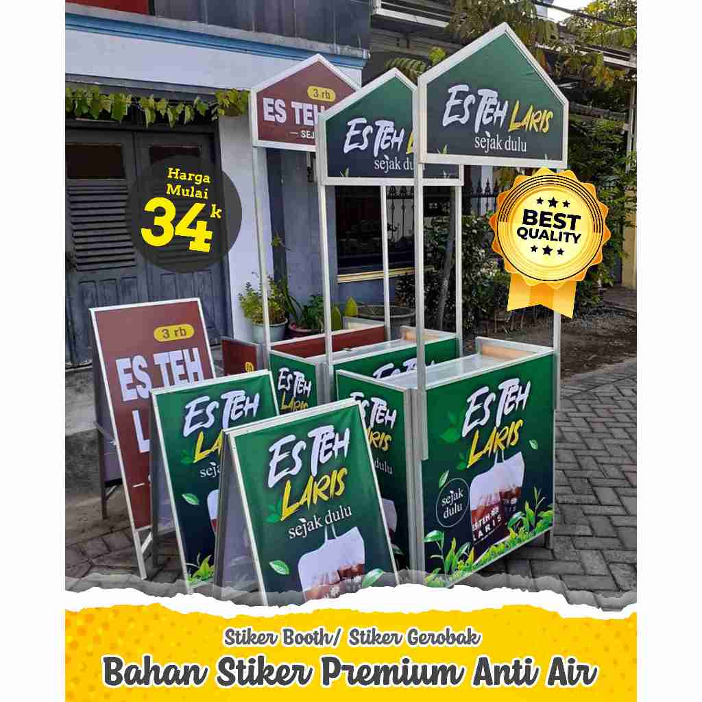 Booth STICKERS CARROT STICKERS GLASS STICKERS ROMBONG STICKERS SELLING ...