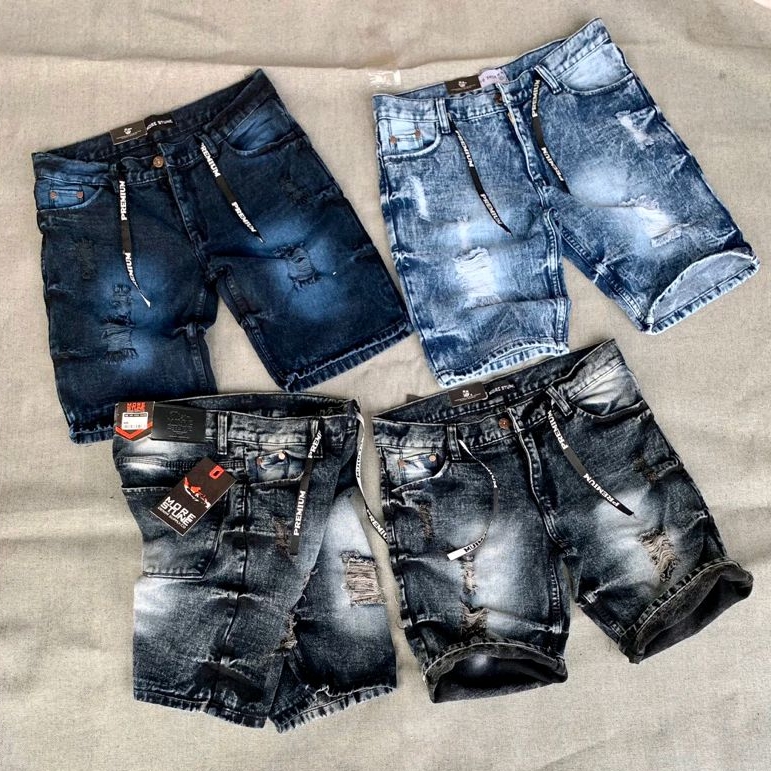 Men's Short Jeans / Ripped Shorts Jeans / Men's Distro Jeans | Shopee ...