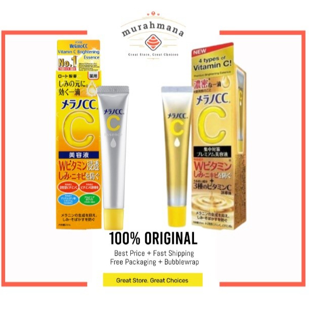 Rohto MELANO CC Vitamin C Serum Brightening Essence Intensive Anti-Spot ...