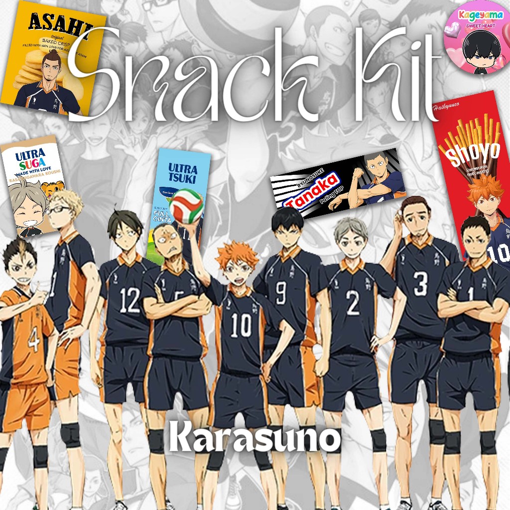 Karasuno HAIKYUU!! Snack KIT // ULTRA MILK, POCKY, ULTRA MIMI, TOP ...