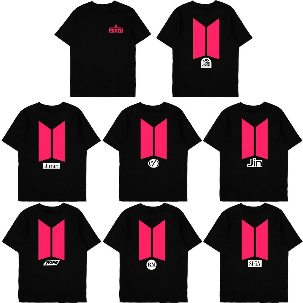 Bangtan T-shirt Logo Festa 2024 Large BTS Logo Request Name | Shopee ...