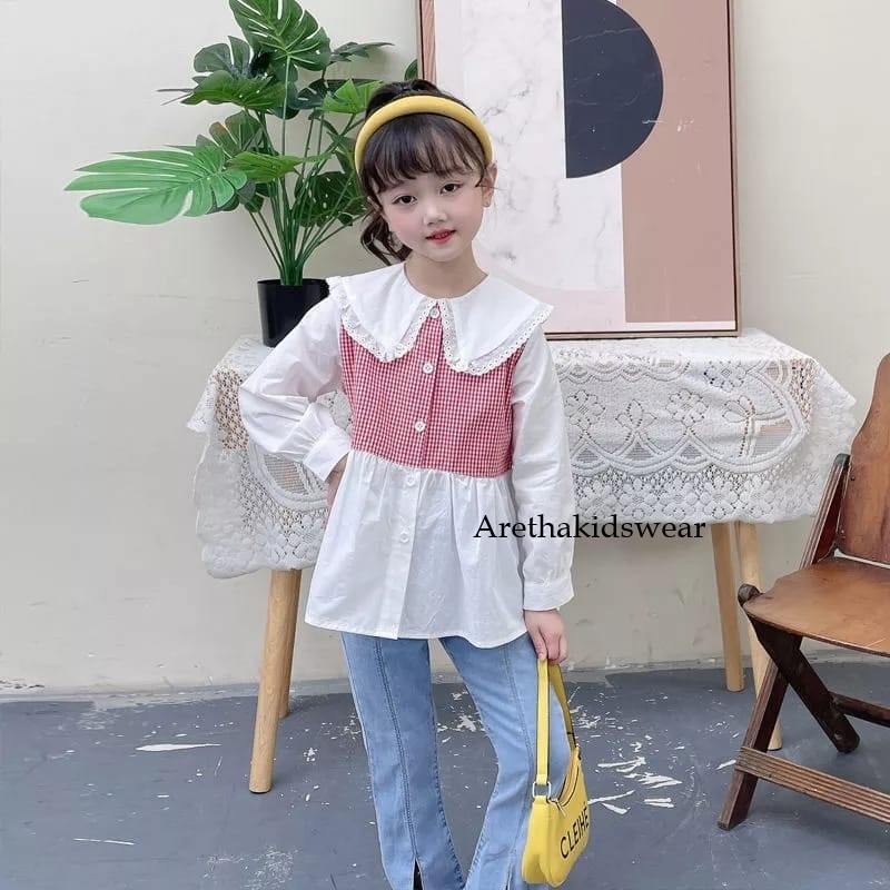 Audrey Girls' Blouse Girls' Clothes Age 1 2 3 4 5 6 7 8 9 10 11 12 ...