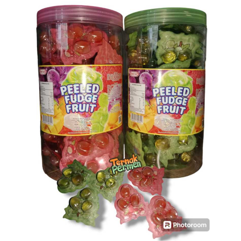 FUDGE FRUIT PEELED CANDY JAR CONTAINS 50 PCS | Shopee Malaysia