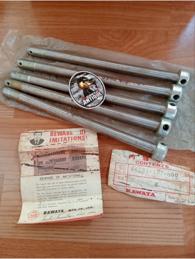 Front axle cb100,S90,90z,gl100,cg100 Kawata Made in japan | Shopee Malaysia