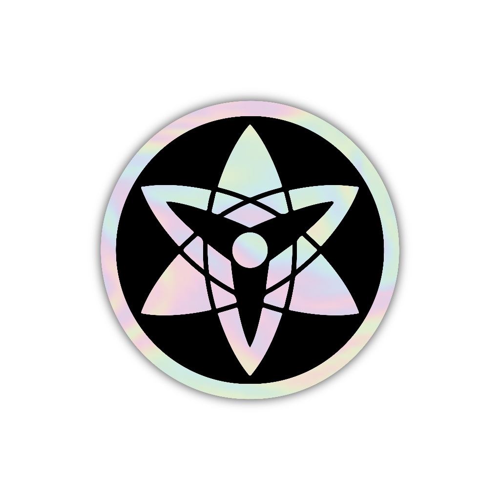 MATA Z212 naruto anime sharingan Eye sticker, Unit hologram sticker ...