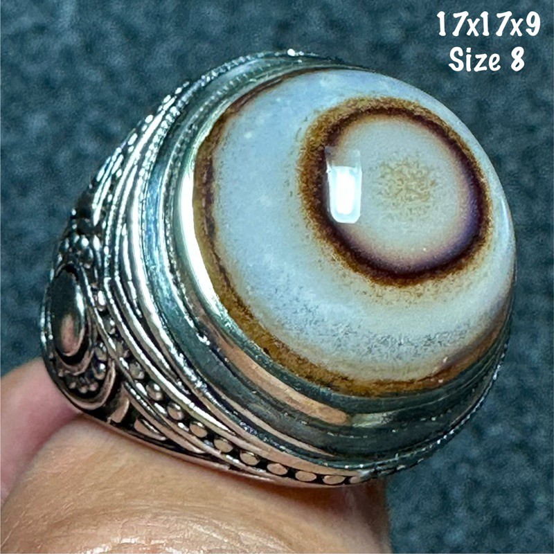 MATA Natural Yemeni Agate Ring Puser Eyes (Original Natural) | Shopee ...