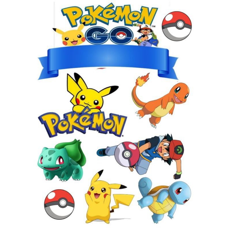Print Pokemon Topper, Birthday Cake Topper | Shopee Malaysia