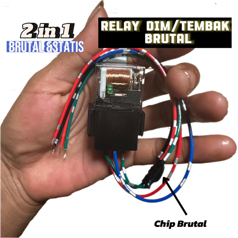 Relay dim Lamp high brutal 2in1 | Shopee Malaysia