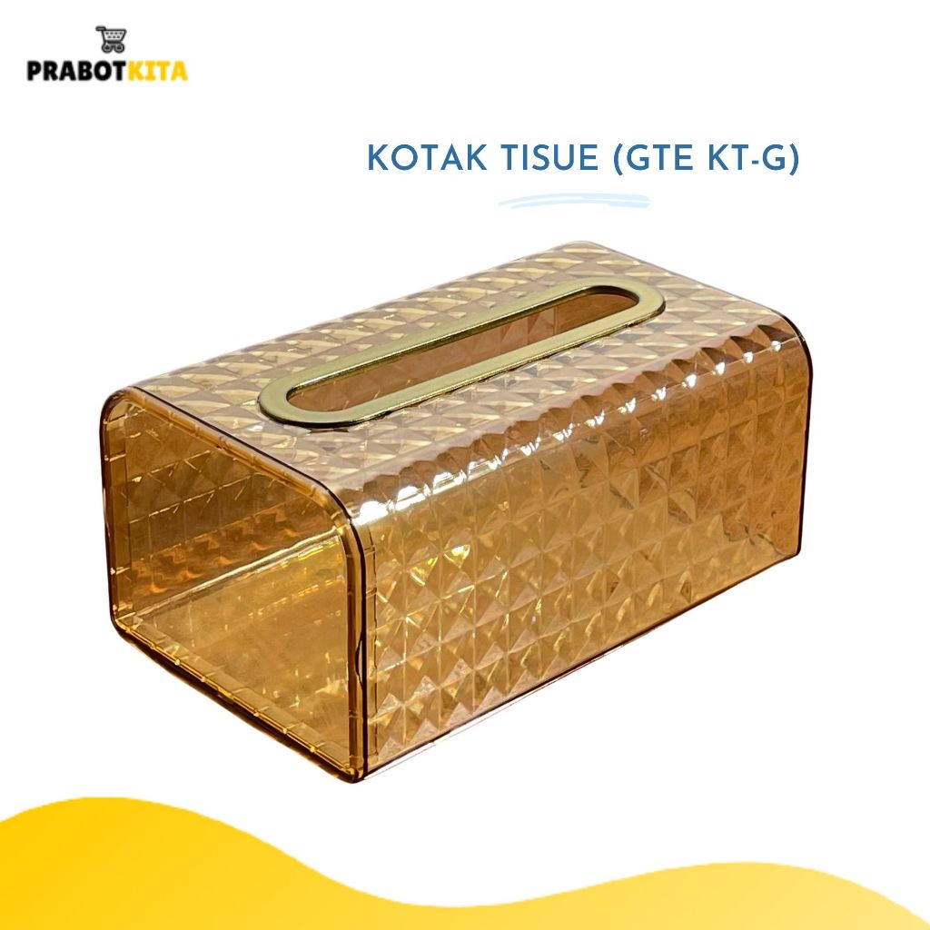 TRANSPARENT YELLOW TISSUE BOX/ Aesthetic Tissue Box/ Transparent ...
