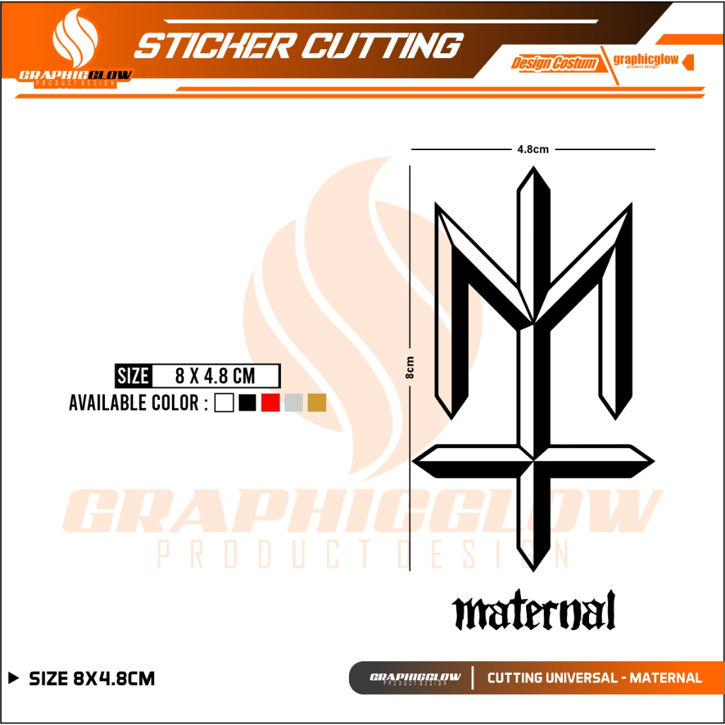 Cutting STICKER MATERNAL STICKER SMALL LOGO | Maternal DISASTER LOGO ...