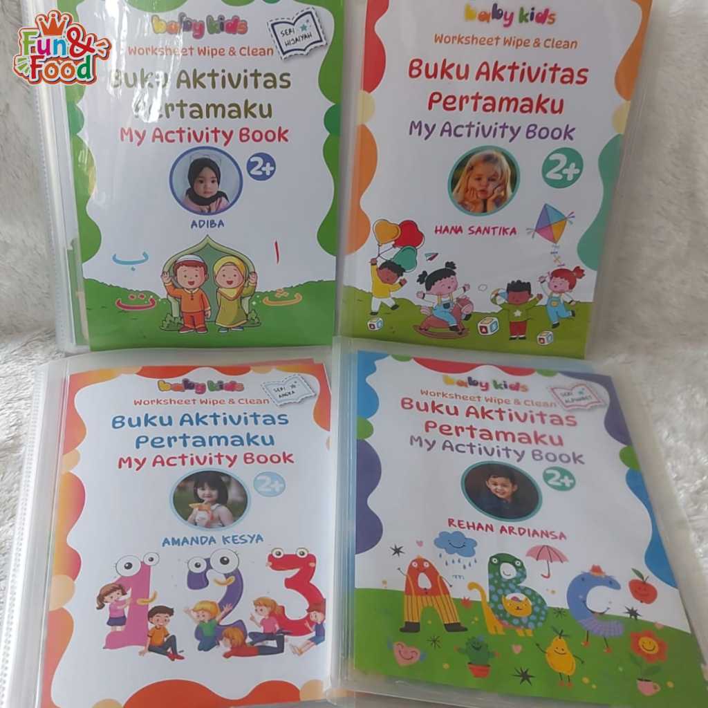 Free Custom Name & Photo Educational Toys My First Activity Book Series ...