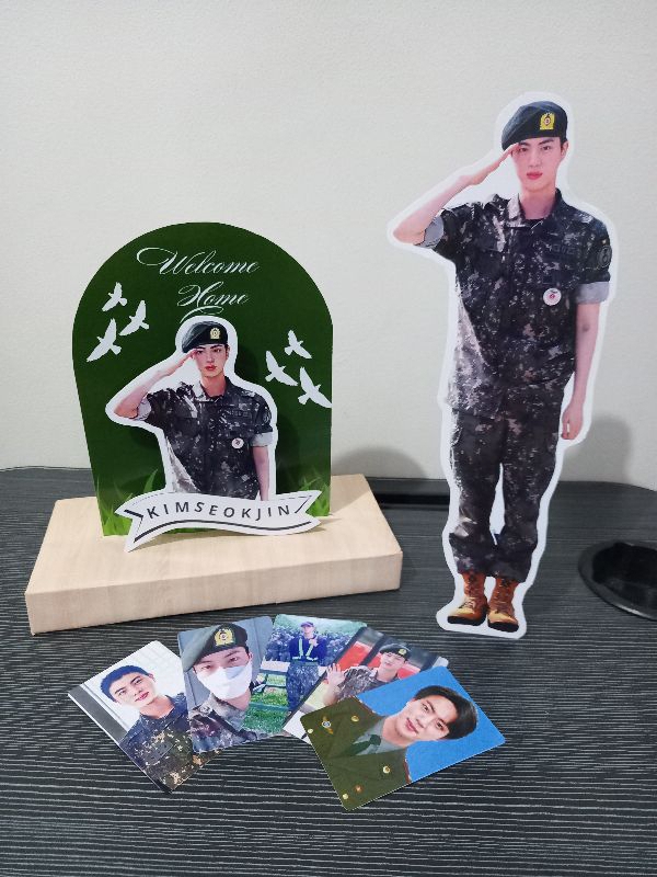 (BTS) Kim Seokjin Mandatory Military || Standee, Photocard, Pop Up ...