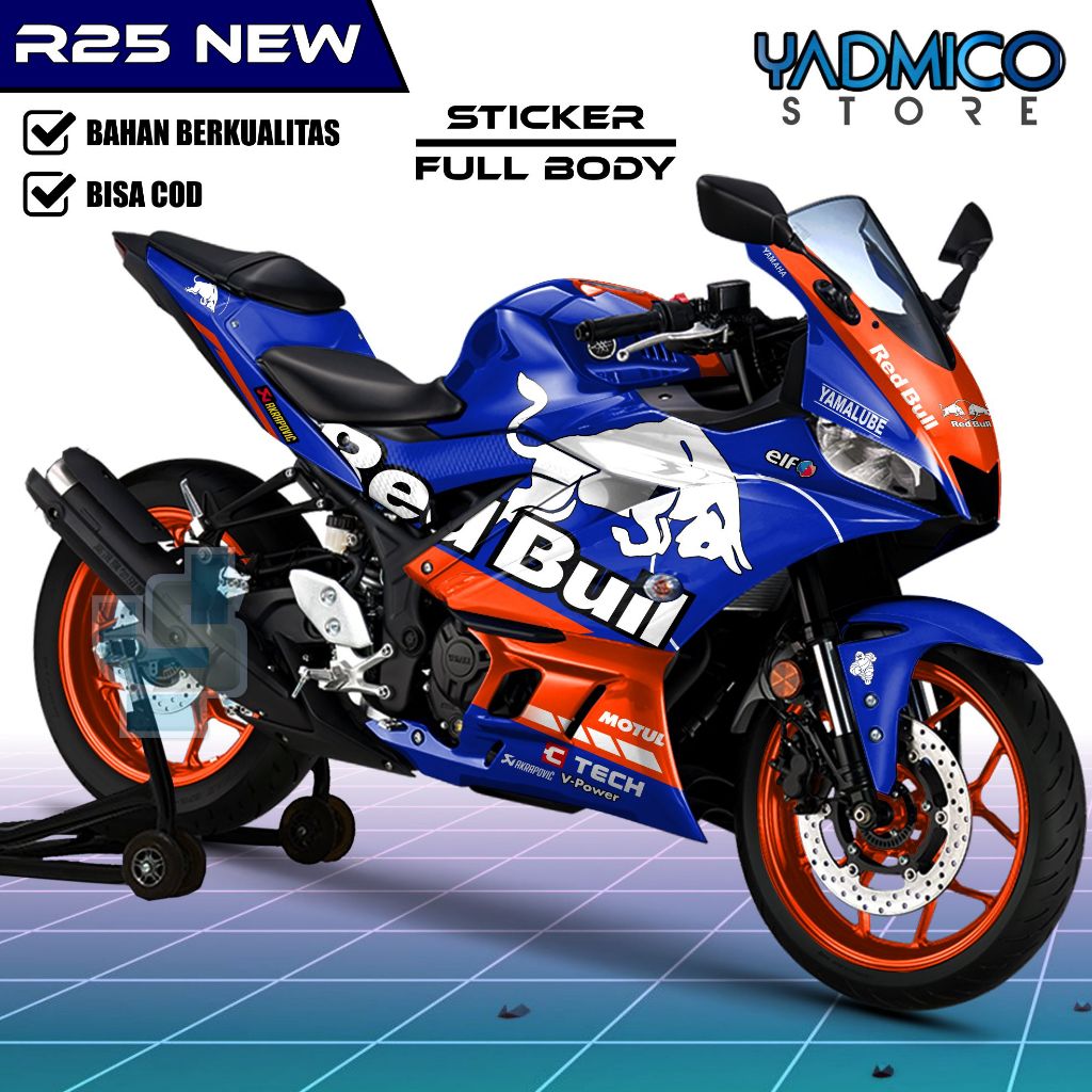 R25 New Full Body Decal / New R25 Fullbody Motorcycle Sticker / New R25 ...