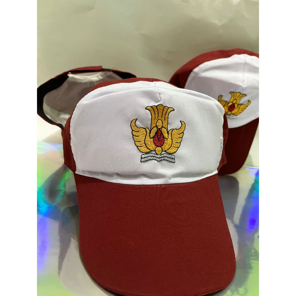 MERAH PUTIH 2 Kinds Of Plain Elementary School Hats (Red And Red And ...