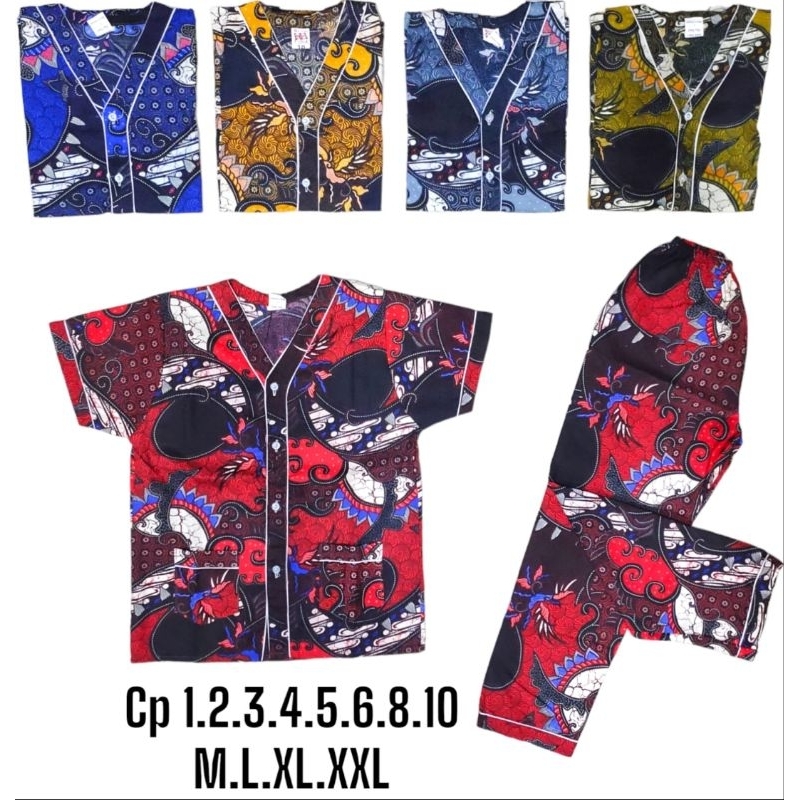Bagan Batik Pajamas Siapi fire Couple | Shopee Malaysia