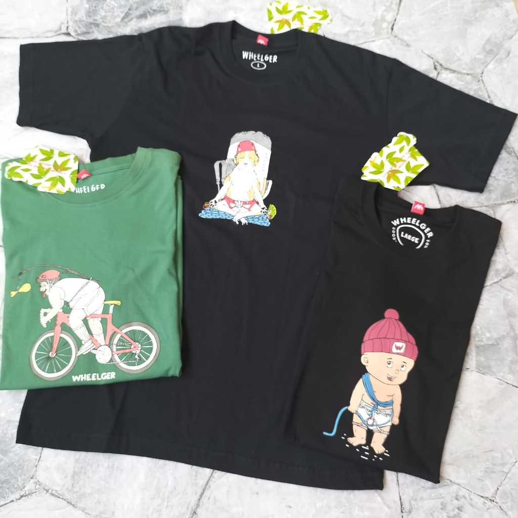 T-shirt WHEELGER oblong outdoor front design | Shopee Malaysia