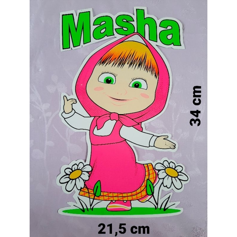 Masha AND THE BEAR GRAFTAC STICKER LARGE SIZE | Shopee Malaysia