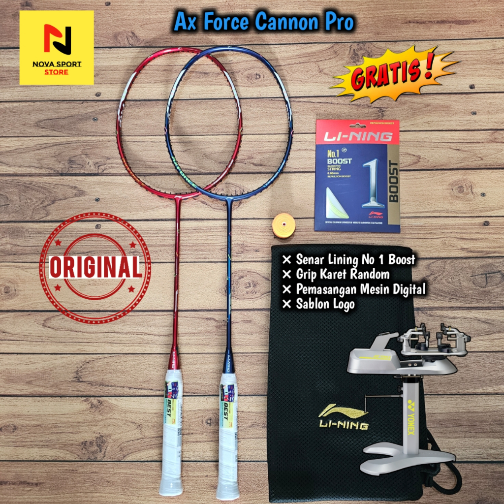 Badminton Lining Axforce Cannon Pro Racket | Shopee Malaysia