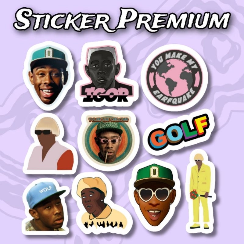 Tyler The Creator Sticker Pack contains 10 Waterproof Pcs | Shopee Malaysia
