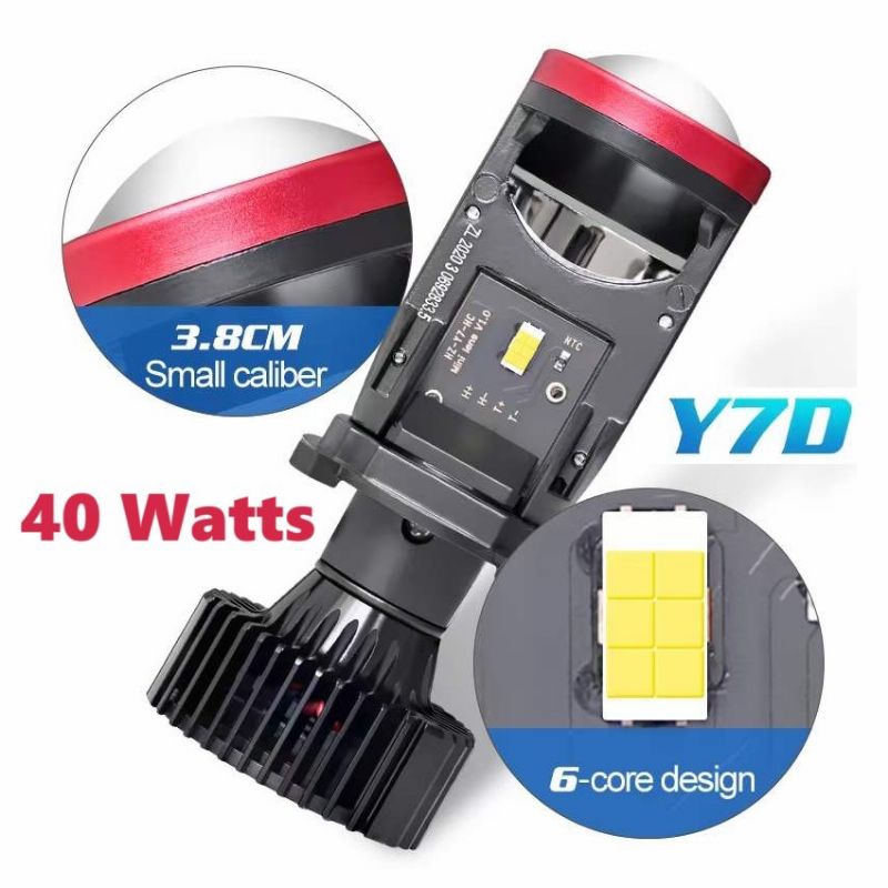 Motorcycle CAR LED HEADLIGHTS Y6 y6d H4 SOCKET H4 MINI PROJECTOR MINI ...