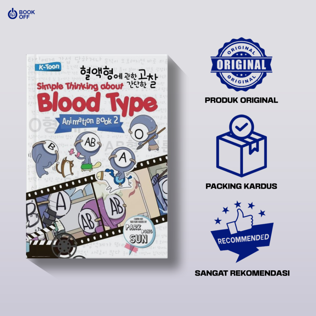 Haru Publisher - Komik Simple Thinking About Blood Type Animation Book ...