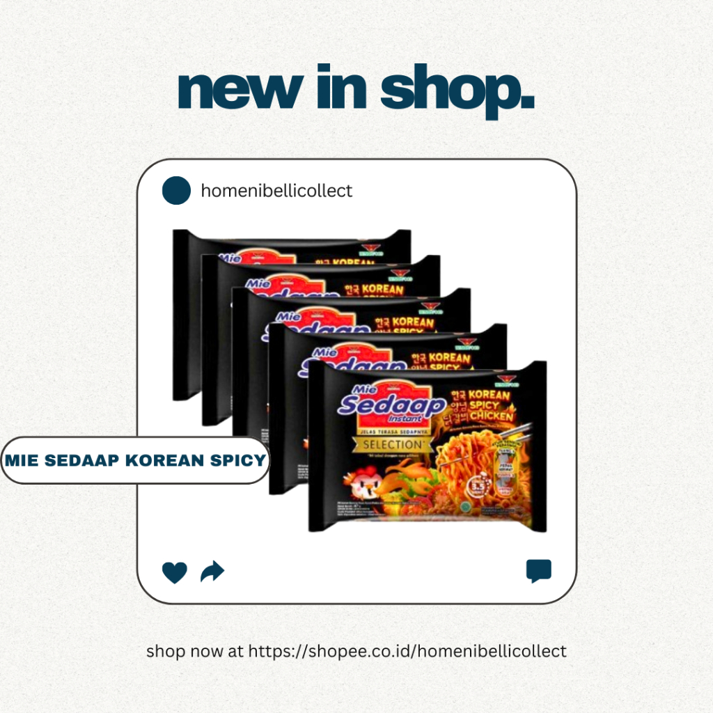 Mie Sedaap Mi Korean Spicy Chicken Instant Noodles 5 x 70 gr (5 Packs ...