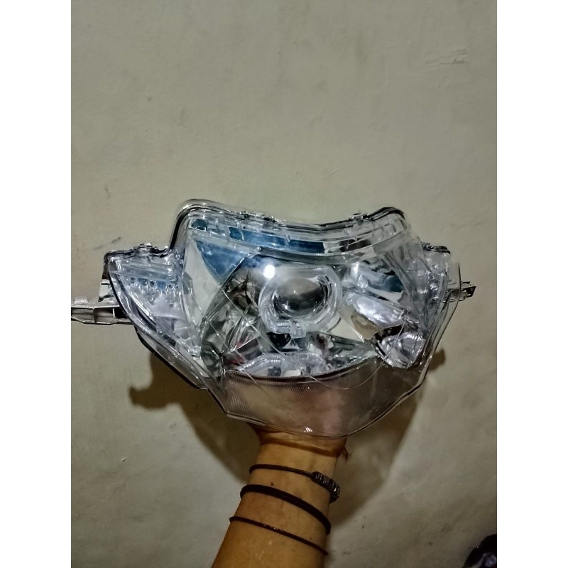 Headlamp Reflector Shell Head Lamp Supra X 125 Old Custom Biled Ala 2.5 ...