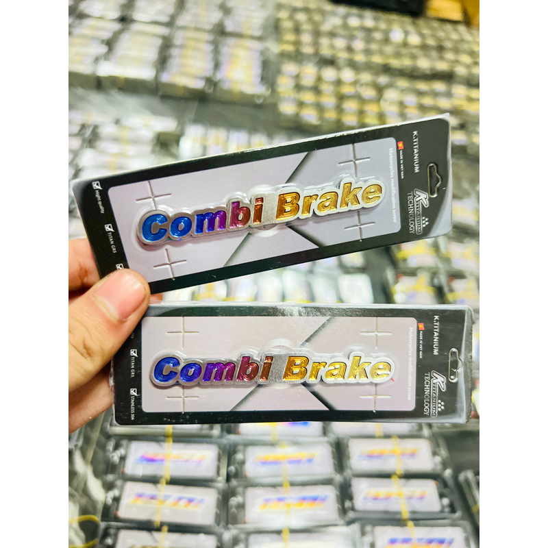 Original COMBI BRAKE TITANIUM LOGO EMBLEM | Shopee Malaysia