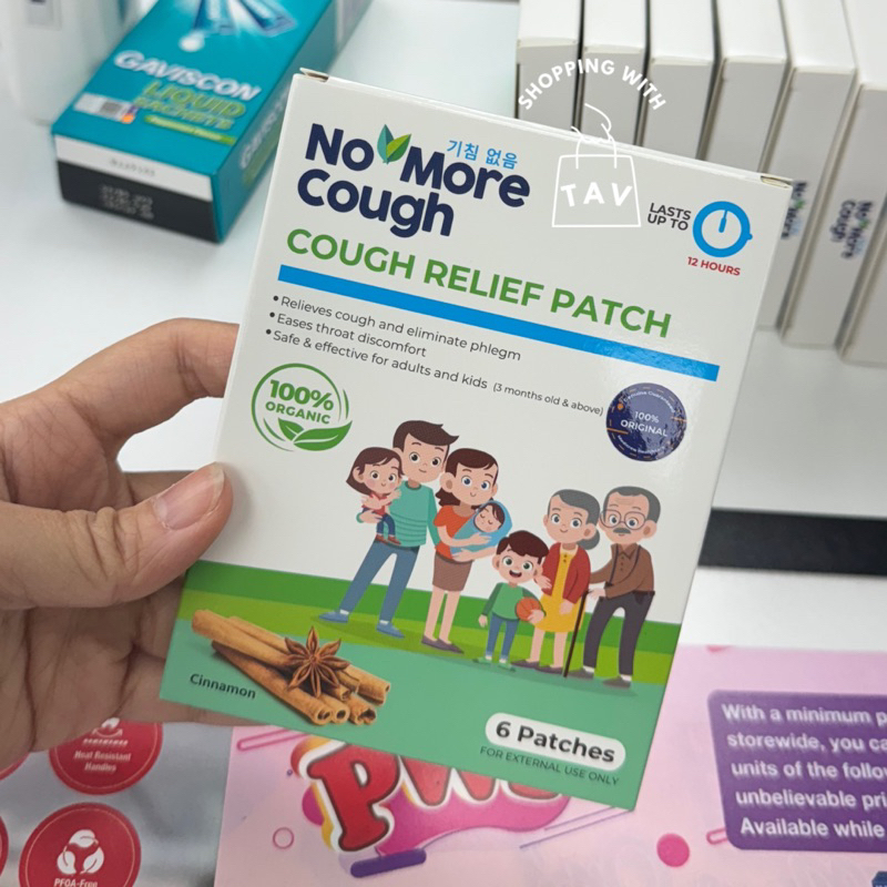 [Ready] No More Cough Relief Patch (Plaster Koyo Batuk) Herbal Organic ...