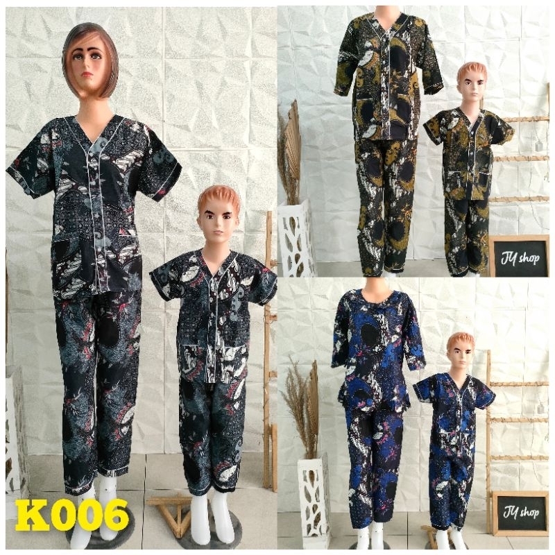 Original Pajama BATIK Nightgown COUPLE Chart MOTIF Code K006 CP/PJT/3/4 ...