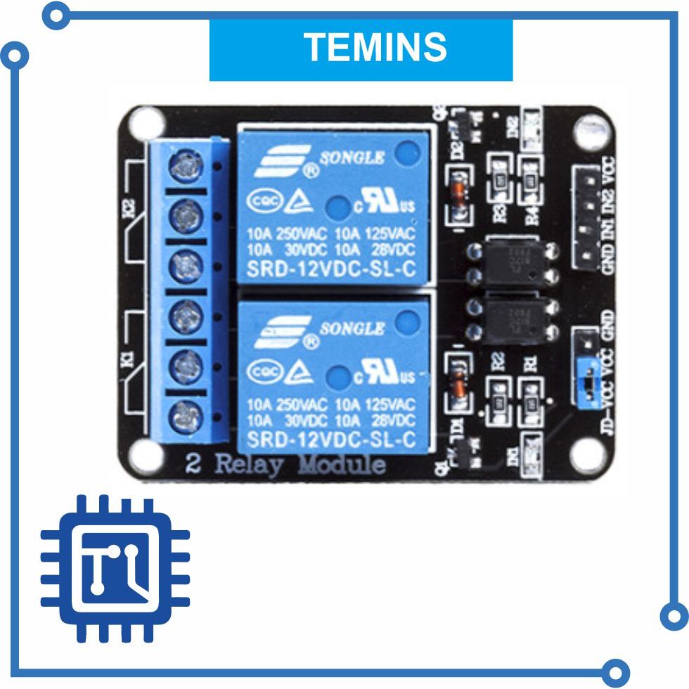 2-channel 12V DC Relay Module With Module Optocoupler | Shopee Malaysia