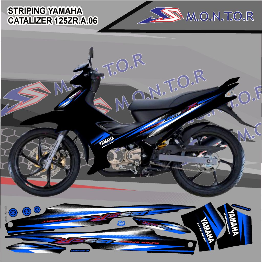 Striping STICKER YAMAHA 125ZR CUSTOM CATALIZER | Shopee Malaysia