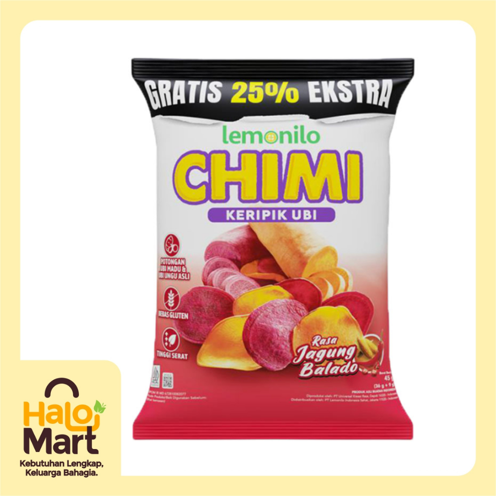 Lemonilo CHIMI RIPIK Sweet Potato Corn Flavor BALADO 45g | Shopee Malaysia
