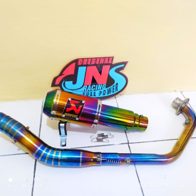 Akrapovic Rainbow Exhaust FZ 150i YZF R15 LC 135 SPARK RX EXCITER150 ...