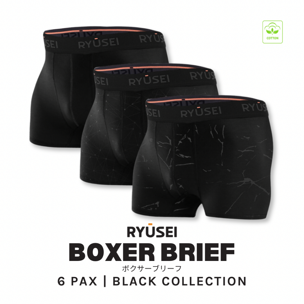 [PACKAGE] Boxer Black Collection (6pcs) | Shopee Malaysia