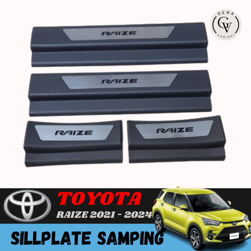 HITAM Toyota Raize Car Side Step Sillplate 2021 - 2024 Black | Shopee ...