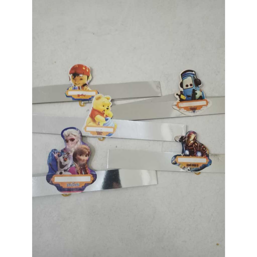 1pack METALLIC CHARACTER PARTY CHILDREN'S BIRTHDAY HAT- CHARACTER ...