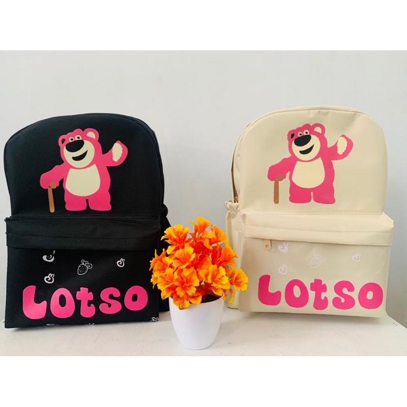 The Latest viral School Children's Backpack Model Lotso/Miniso | Shopee ...