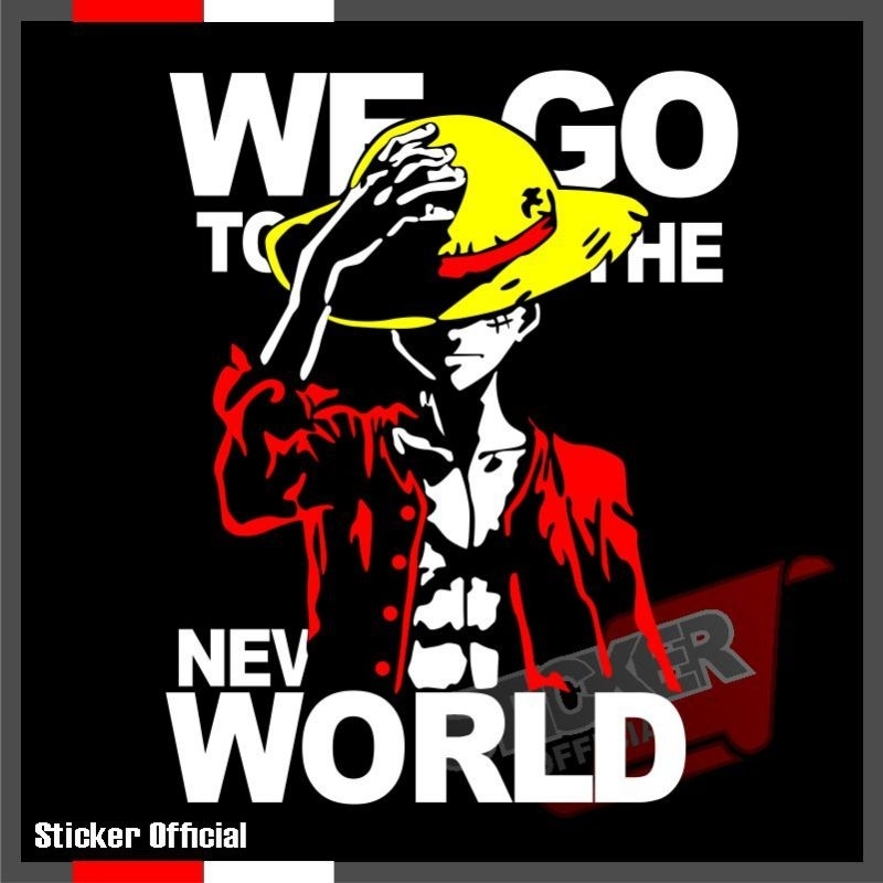 One piece sticker 2D embossed cutting sticker | Shopee Malaysia