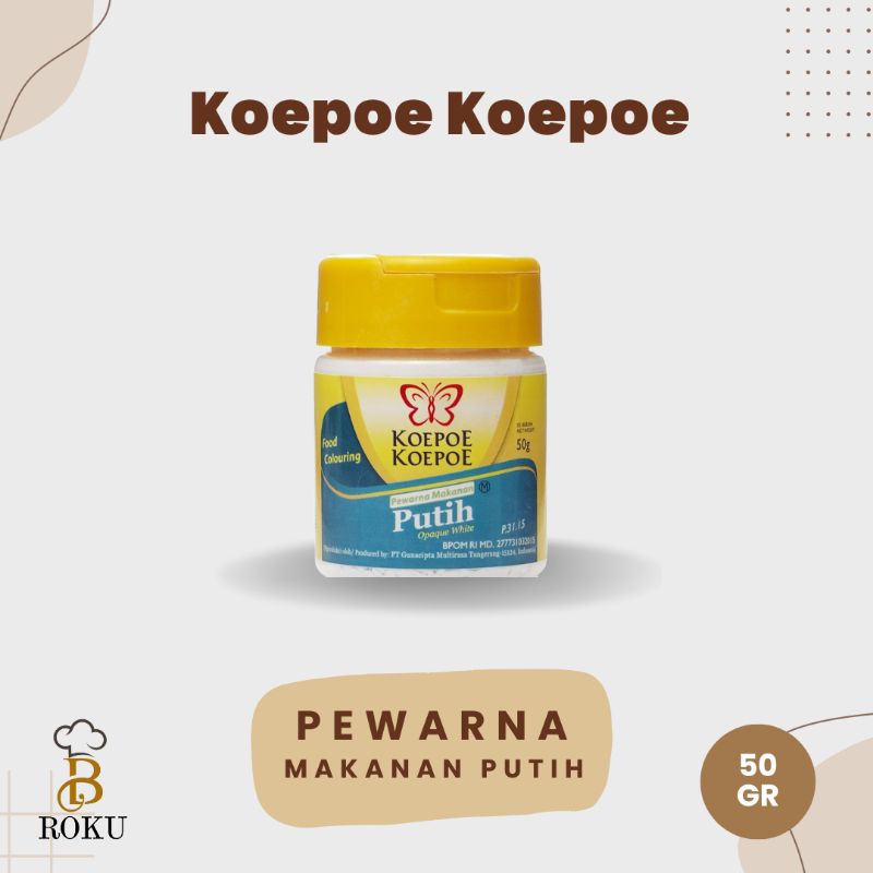 PUTIH Koepoe Koepoe White Food Coloring (Opaque White) 50 gr | Shopee ...