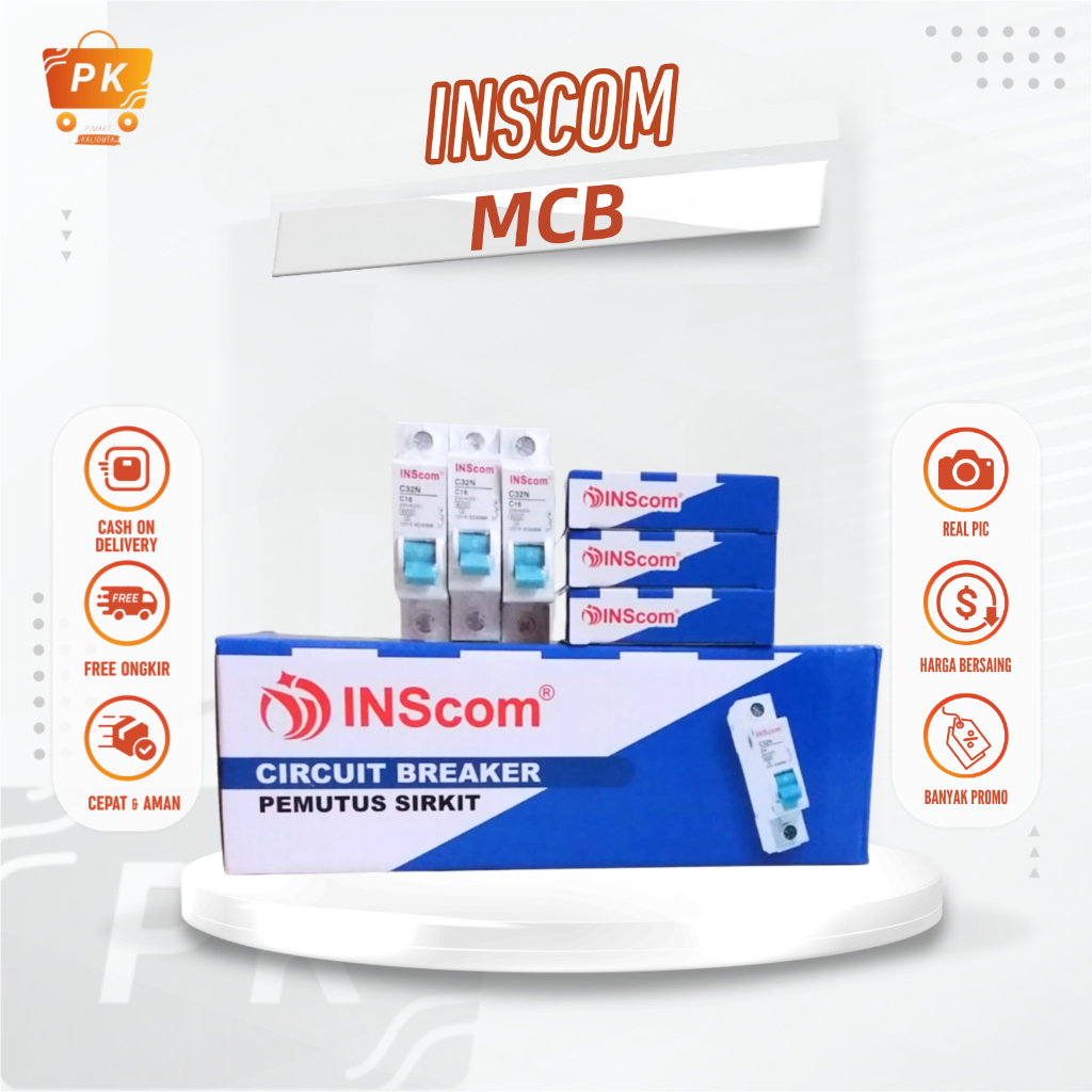 Mcb Pln Mini Circuit Breaker Blue Sni 1 Phase 16A Inscom | Shopee Malaysia